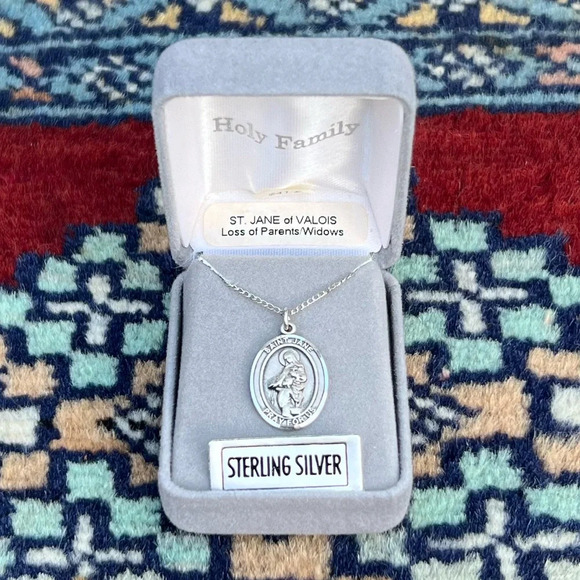 St. Stephen’s | Jewelry | St Jane Of Valois Sterling Silver Oval ...